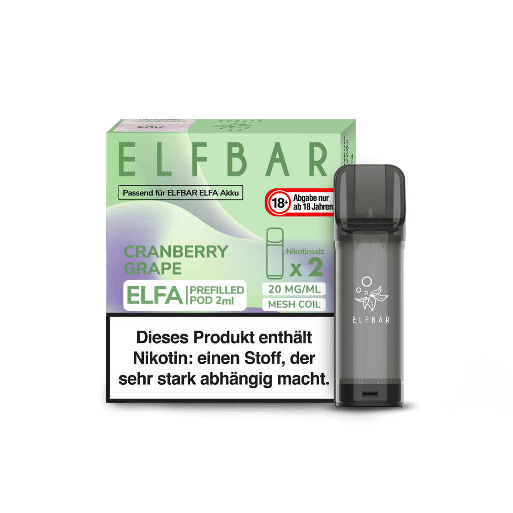 Elfbar Elfa Pod Cranberry-Grape DampfLust.de Elfbar Elfa Pod